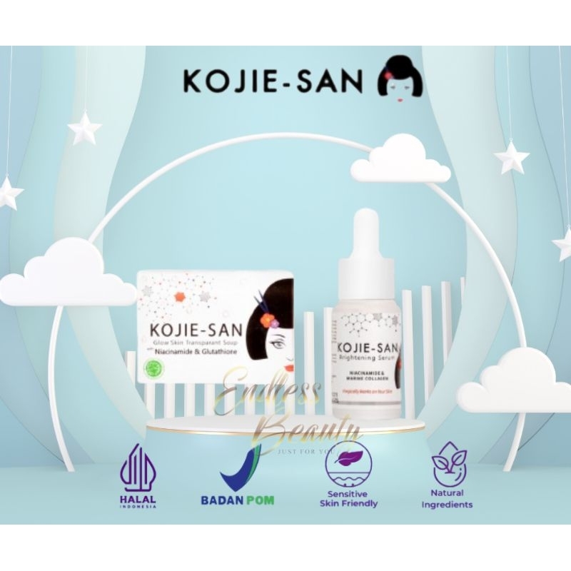 Jual [BPOM] Kojie-San Skincare Set (Brightening Serum/Sabun Brightening ...