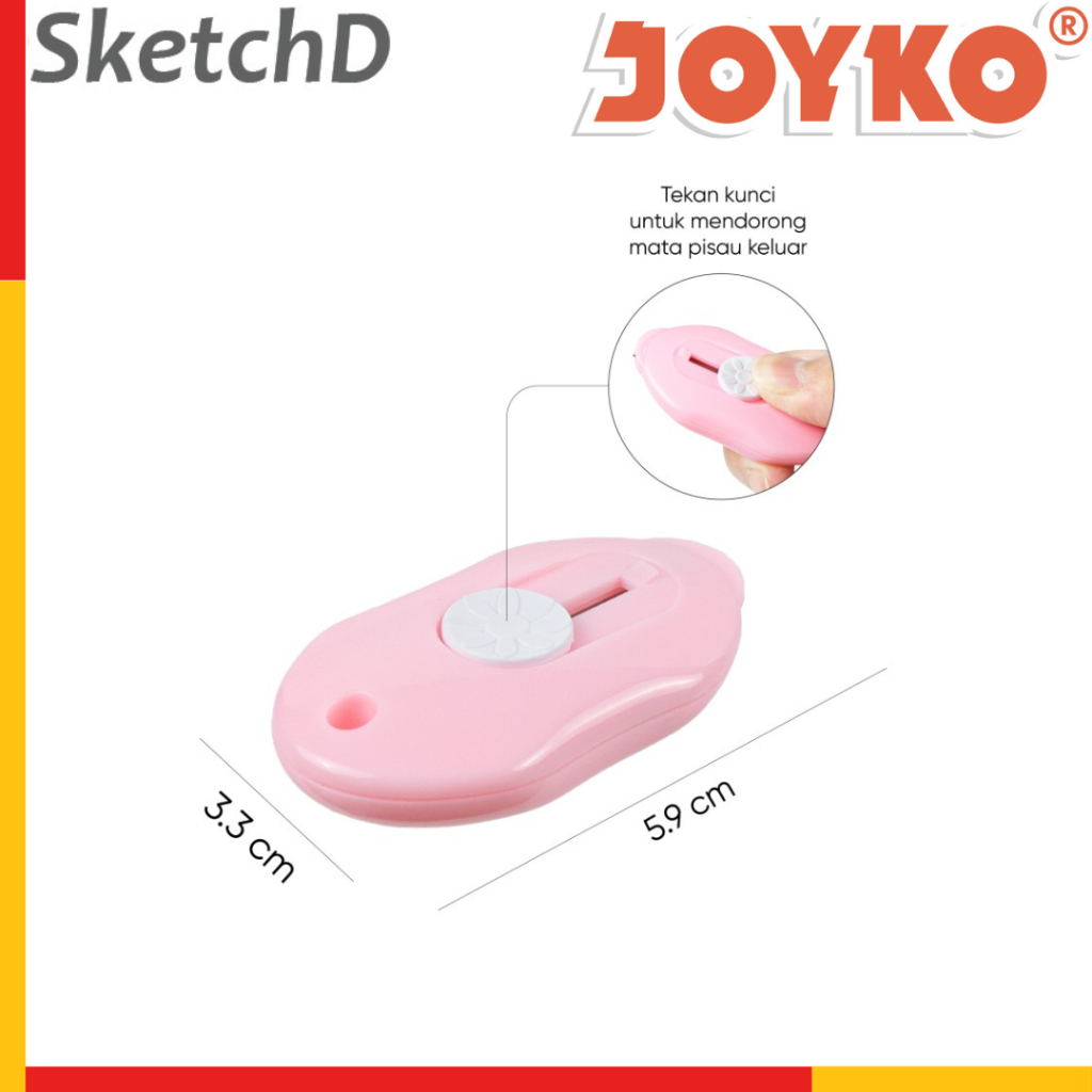 Jual Pisau Cutter Mini Joyko CU0519 Pocket Size Cutter | Shopee Indonesia