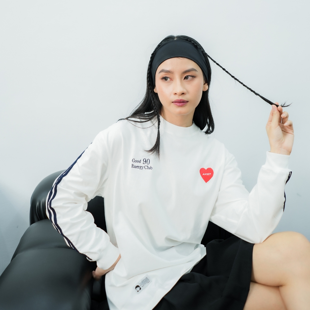 Jual ANSSY - Rukka Long Sleeve Tshirt White - Kaos Lengan Panjang ...