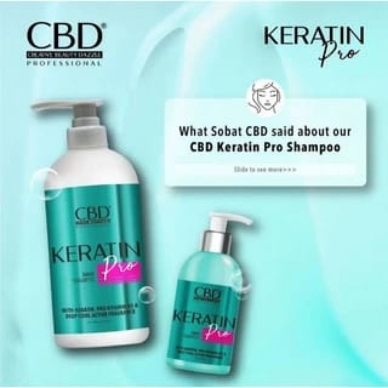 Jual CBD Keratin Pro Hair Treatment Shampoo | Shopee Indonesia