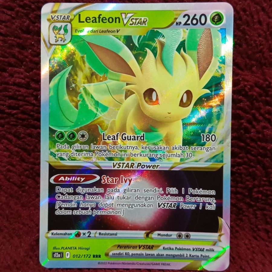 Jual Leafeon VSTAR v star RRR s12a - Pokemon TCG Indonesia foil holo ...
