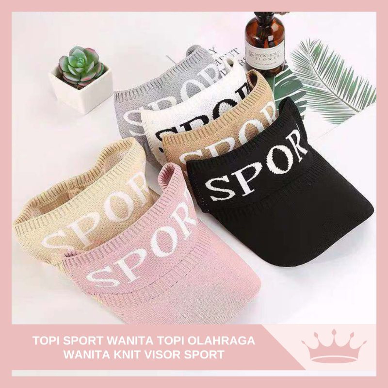 Jual Topi Olahraga Sport Rajut Wanita / Topi Baseball / Topi Gold Bahan ...