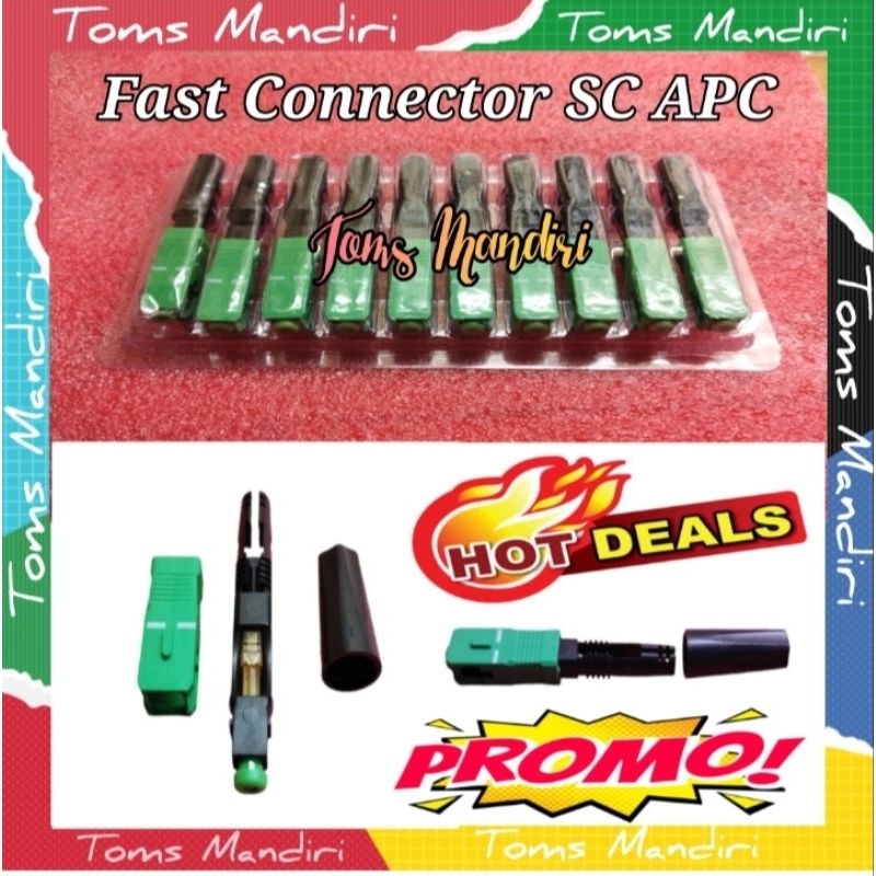 Jual Fast connector sc apc dropcore conector adapter fiber optik Per 10 ...