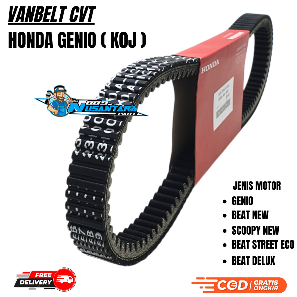 Jual KOJ VANBELT ONLY GENIO / BEAT NEW 2021 / SCOOPY NEW 2021 / BEAT STREET ECO / BEAT DELUXE ...