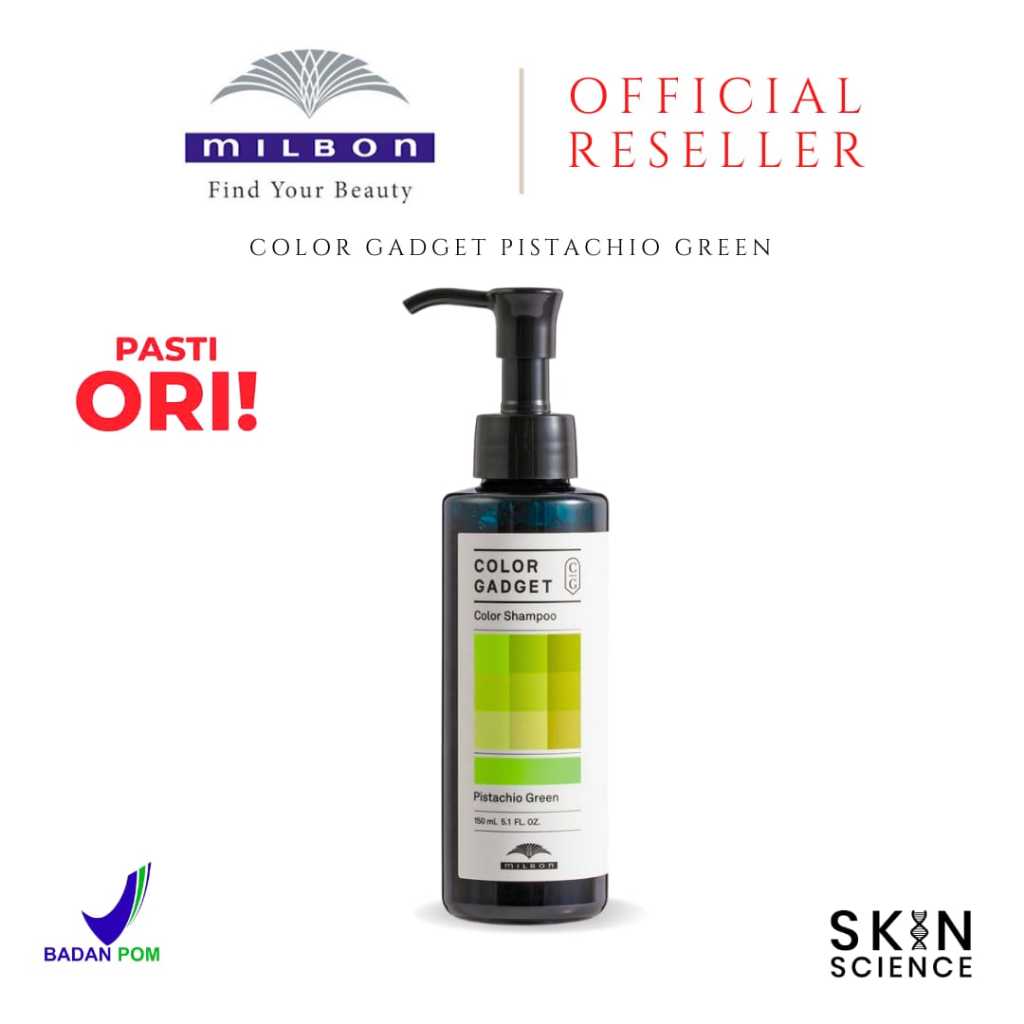 Jual Milbon Color Gadget Color Shampoo Pistachio Green 150 ML | Shopee ...