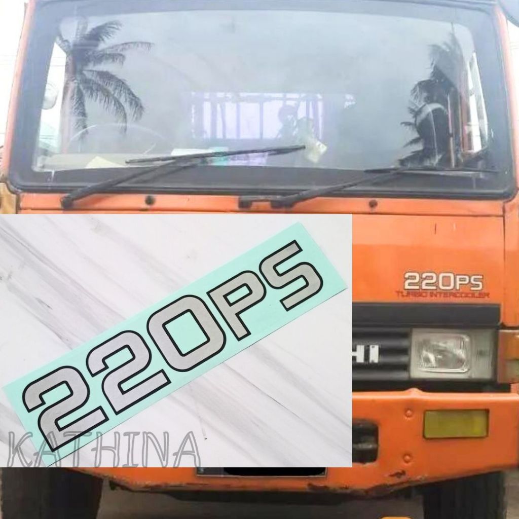 Jual Stiker Depan Mobil Mitsubishi Fuso 220 PS Truk Sticker 220ps Truck | Shopee Indonesia