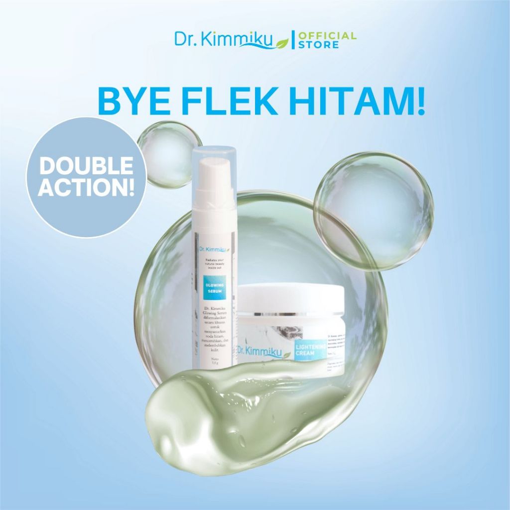 Jual Dr. Kimmiku Combo Bright Skin – Glowing Serum & Lightening Cream ...