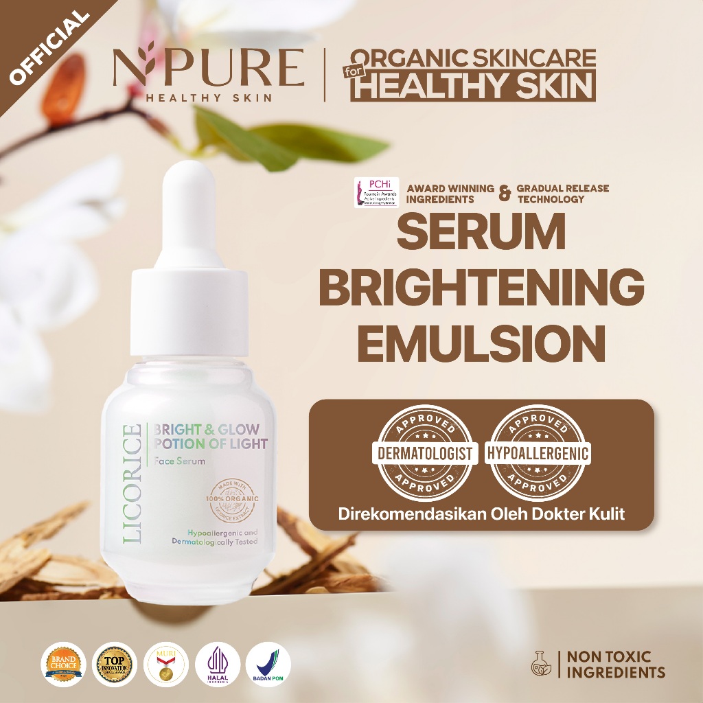 Jual NPURE Licorice Bright & Glow Potion Of Light Face Serum 20ml ...