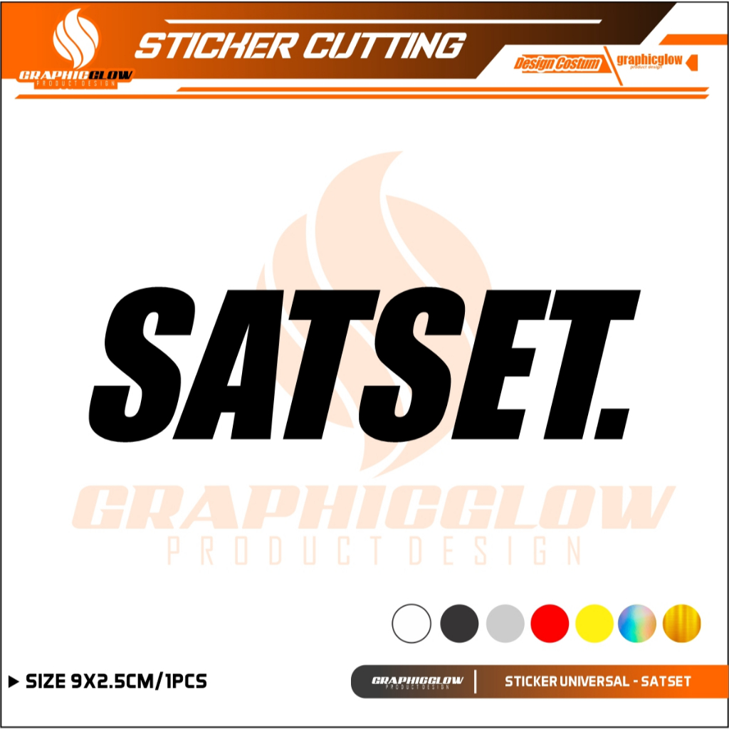 Jual STIKER CUTTING SAT SET STICKER SATSET CUTTING MOTOR MOBIL HP ...