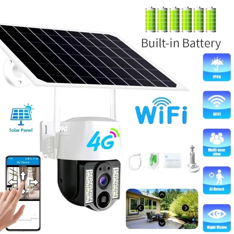 Jual CCTV SOLAR Tenaga Surya Battery dengan SIM CARD 4G SIM Card PTZ ...