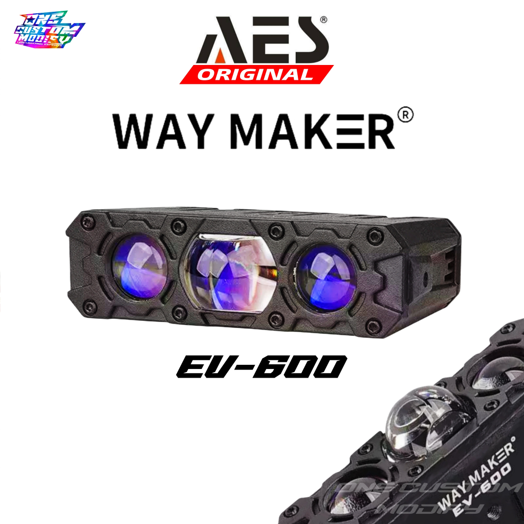 Jual AES Biled Laser 3 Mata Way Maker EV 600 74 Watt Bluelens Lampu LED ...