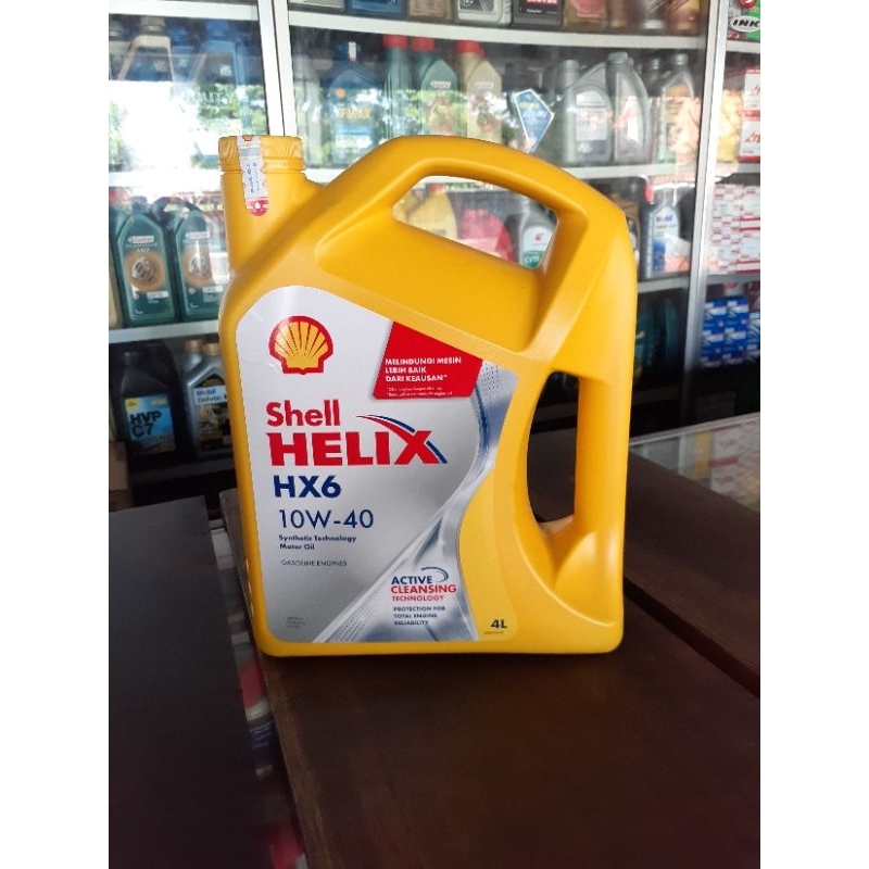 Jual Shell Helix HX6 10w40 Original Kemasan 4L | Shopee Indonesia