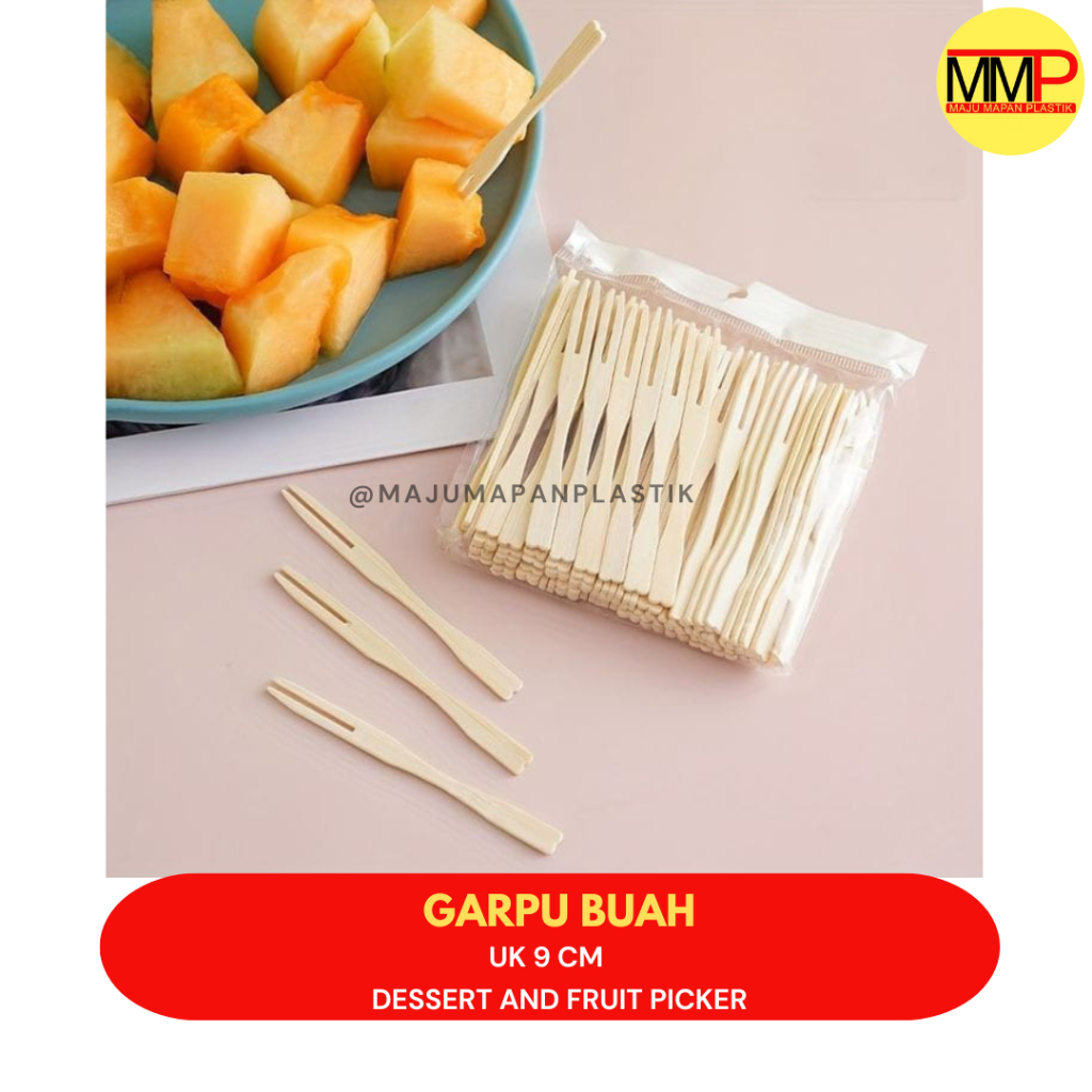 Jual Garpu Tusuk buah / Garpu Mini Plastik / Garpu Kue Plastik isi ...