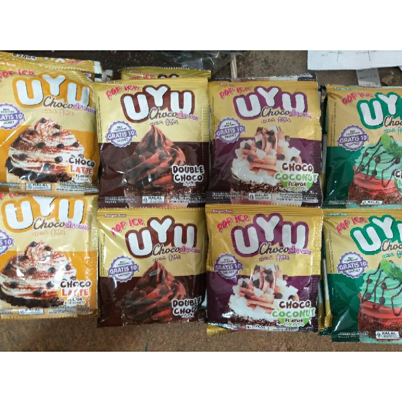 Jual Pop ice uyu rasa baru @23gr x 20 sachet ( 10 sachet gratis 10 ...