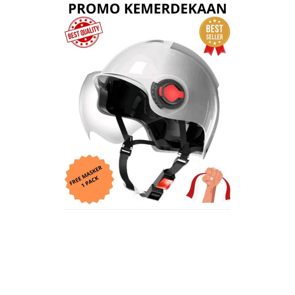 Jual HELM SEPEDA MOTOR LISTRIK HELEM THAILAND HALF FACE SCOOTER/HELMET ...