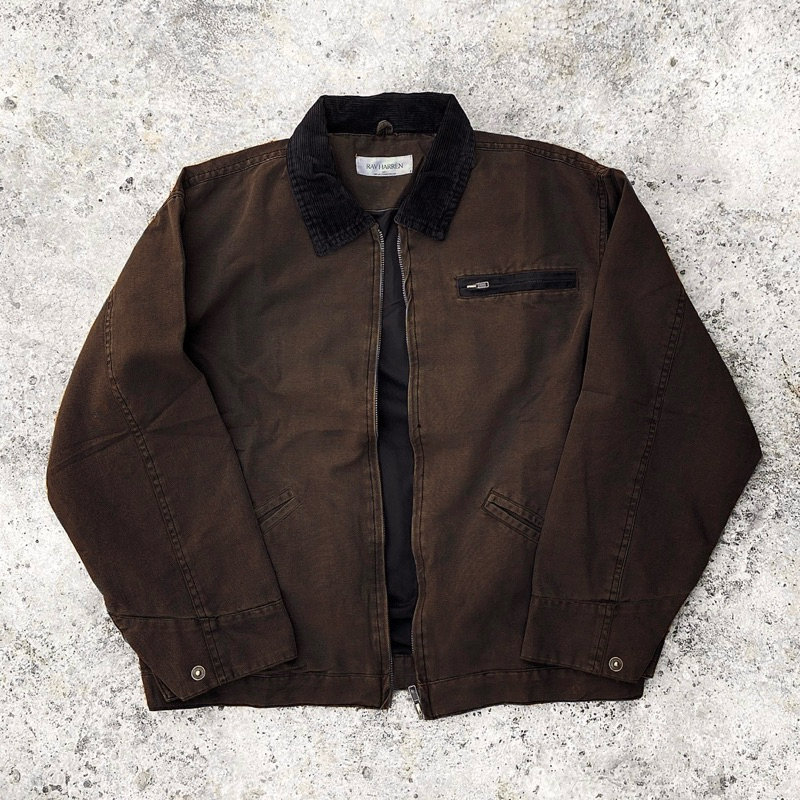 Jual RAV 009 WORK JACKET - VINTAGE BROWN | Shopee Indonesia