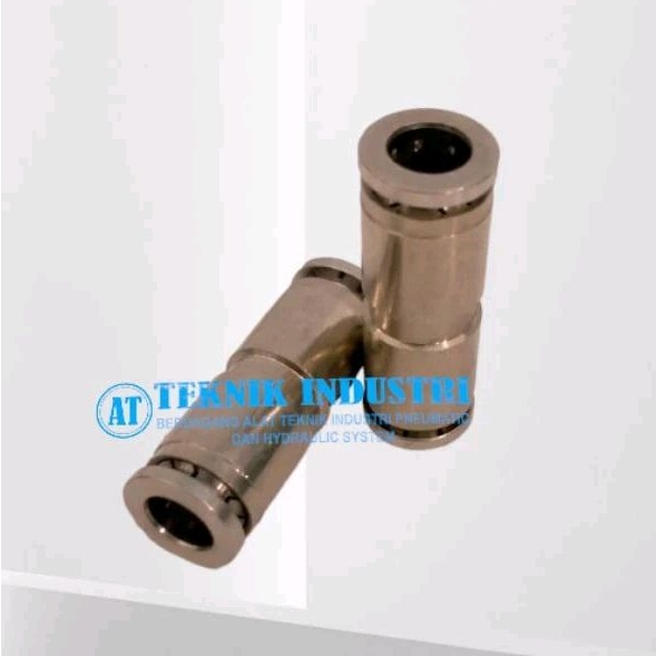 Jual Fiting Sambungan Selang Angin 12MM Push In Besi | Shopee Indonesia