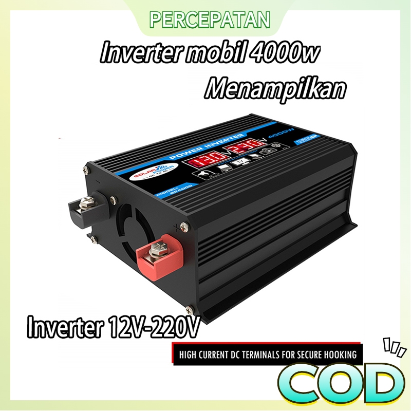 Jual 4000W Mobil Inverter 12V DC Ke 220V AC Power Converter LED Display ...