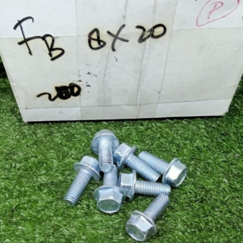Jual BAUT FLANGE 8X20 / FLANGE BOLT | Shopee Indonesia