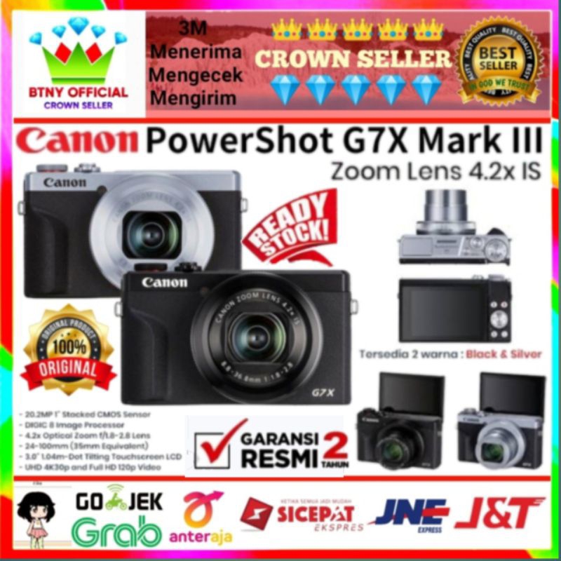 Jual Canon Power Shot G7X Mark3 Markiii Digital Camera G7 X Mark iii 3 G 7X Kamera - Garansi ...