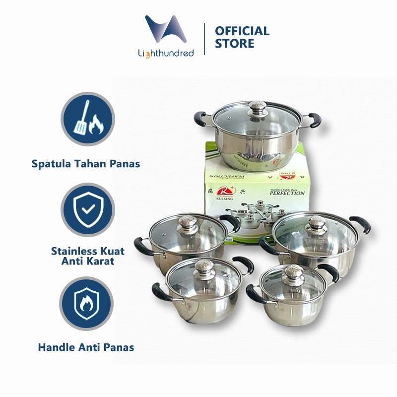 Jual Lighthundred Panci Sayur Panci Set Sus Stainless | Shopee Indonesia