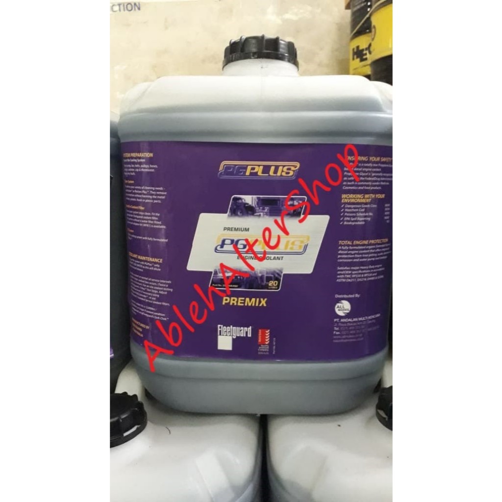 Jual PGPlus Coolant Fleetguard Cummins - Air Radiator Coolant PG Plus 20 Liter | Shopee Indonesia