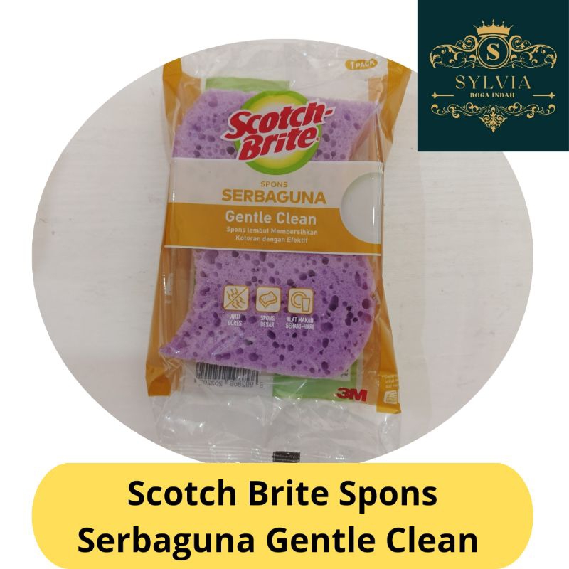 Jual Scotch Brite Spons Serbaguna Gentle Clean Spons Lembut ...