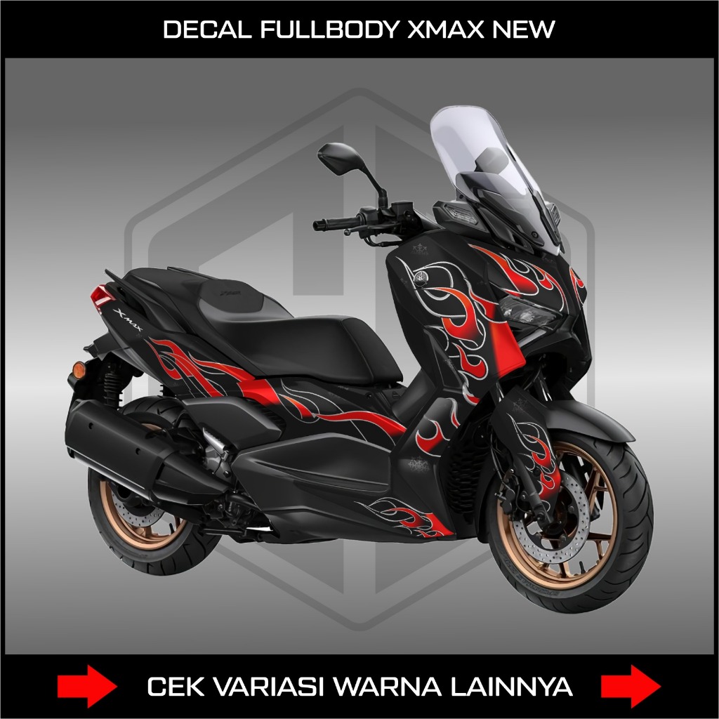 Jual STIKER FULL BODY MOTOR XMAX 250 NEW / STICKER DECAL XMAX NEW ...