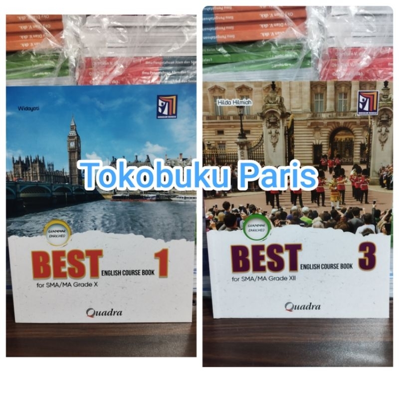 Jual ORI Buku BEST English Bahasa Inggris sma ma kelas 1 10 X, 3 12 XII Kurikulum Merdeka Quadra ...