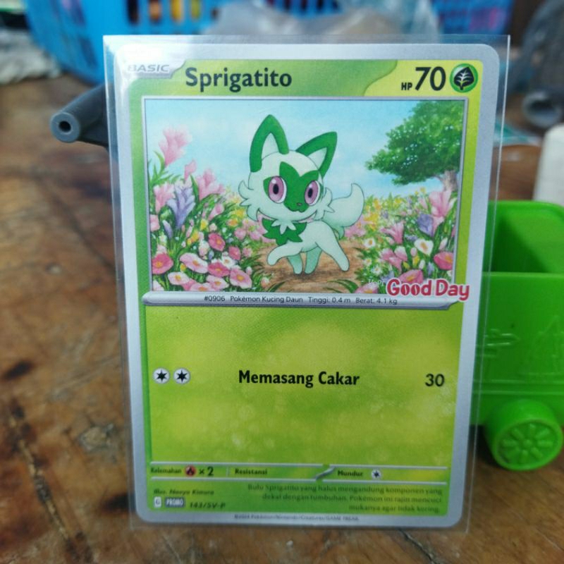 Jual Sprigatito Good day promo card original Pokemon TCG Indonesia ...