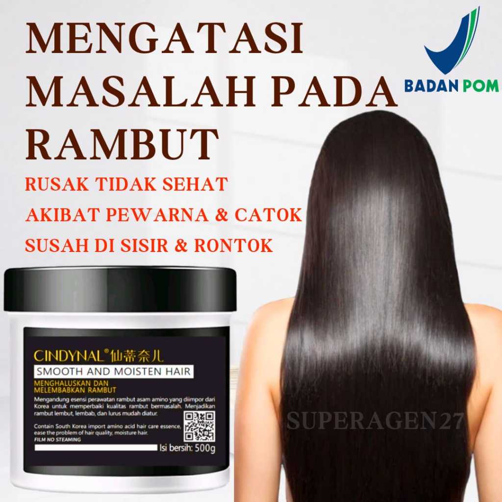 Jual Hair Mask Smoothing Untuk Rambut Rusak Kering Masker Keratin ...
