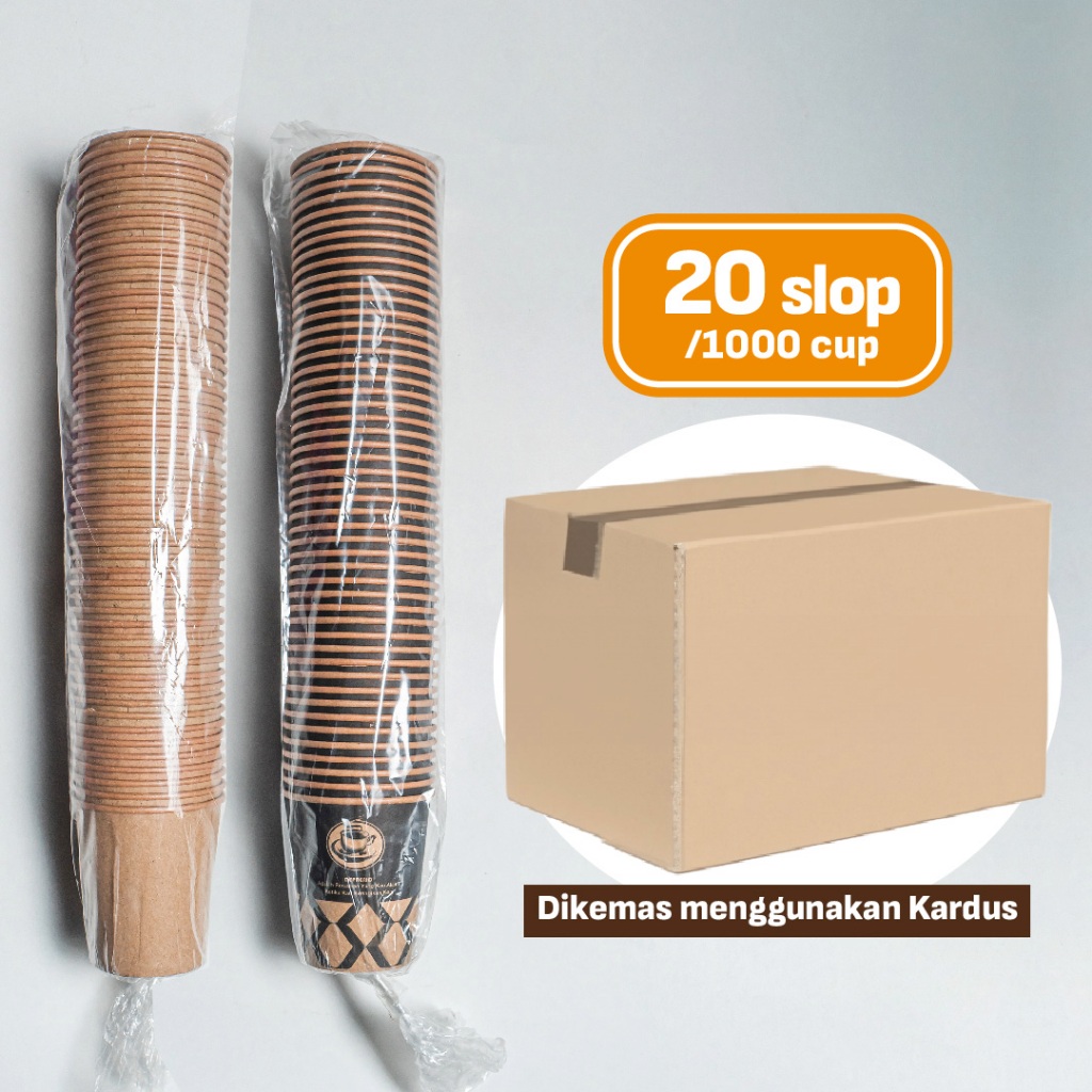 Jual [1DUS] Paper Cup 6,5 Oz / Gelas Kertas Tahan Panas untuk Kopi Teh - Polos/Motif | Shopee ...