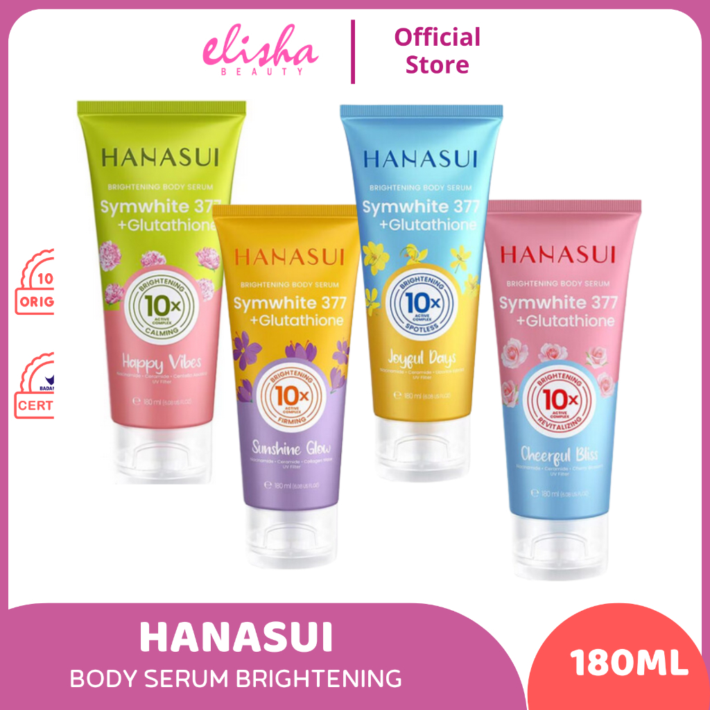 Jual Hanasui Brightening Body Serum 180ML | Shopee Indonesia