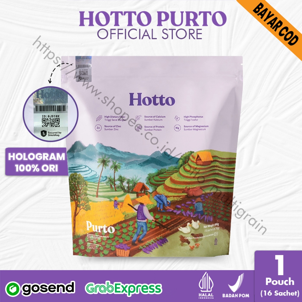 Jual Hotto Purto - 1 Pouch (16 Sachet) Hotto Purto Official Store ...