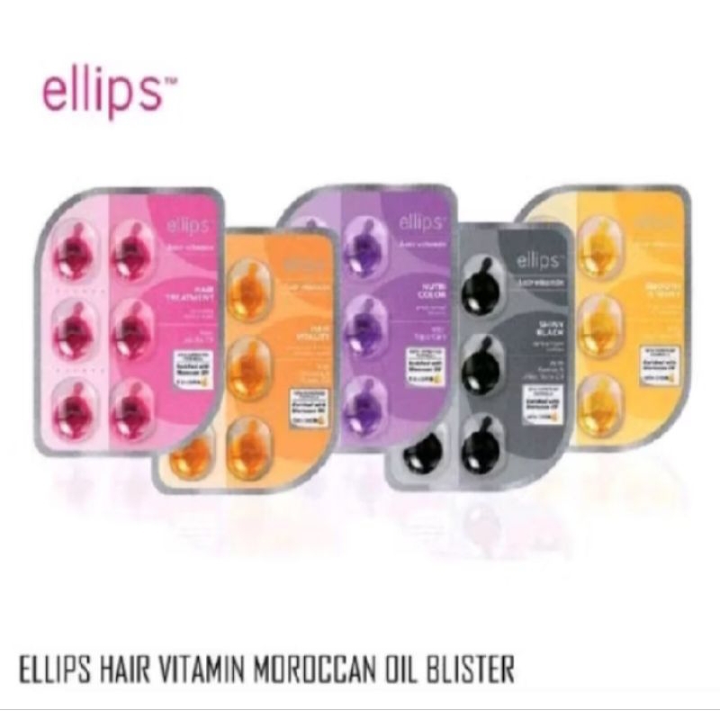 Jual ELLIPS Hair Vitamin Rambut 1 Papan Isi 6 kaplet | Shopee Indonesia