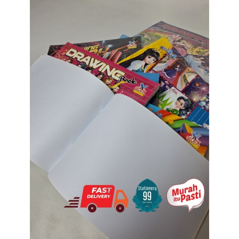 Jual Drawing Book A4/Buku Gambar/Buku Gambar GK/Kertas Gambar | Shopee ...