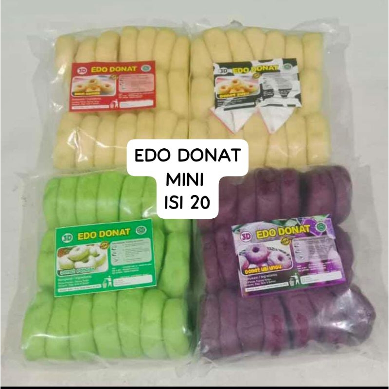 Jual Donat kentang Edo 3D Donut mini 20pcs | Shopee Indonesia