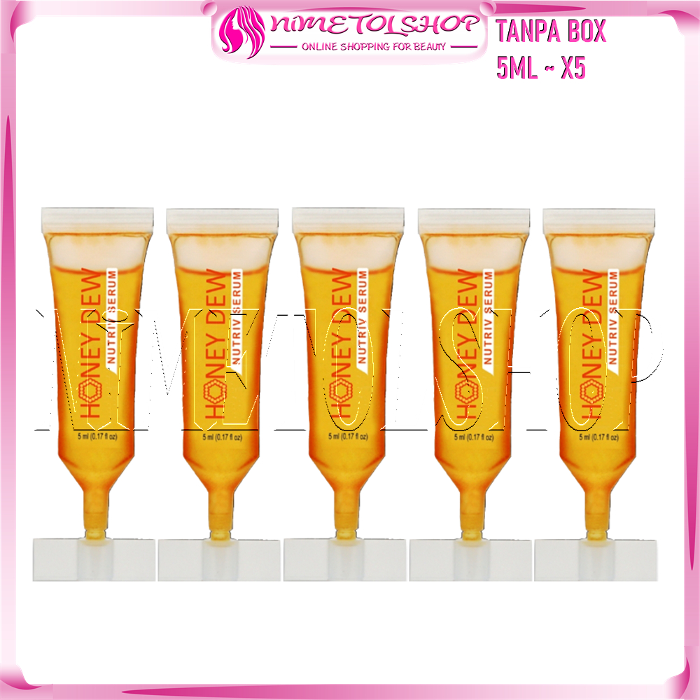Jual [STRIP] MAKARIZO Honey Dew Nutriv Serum 5ml X5 Vitamin Rambut Kering Kusut Rusak Bercabang ...
