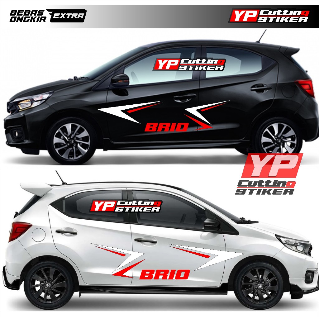 Jual Stiker sticker terbaru mobil tulisan brio cutting stiker mobil ...