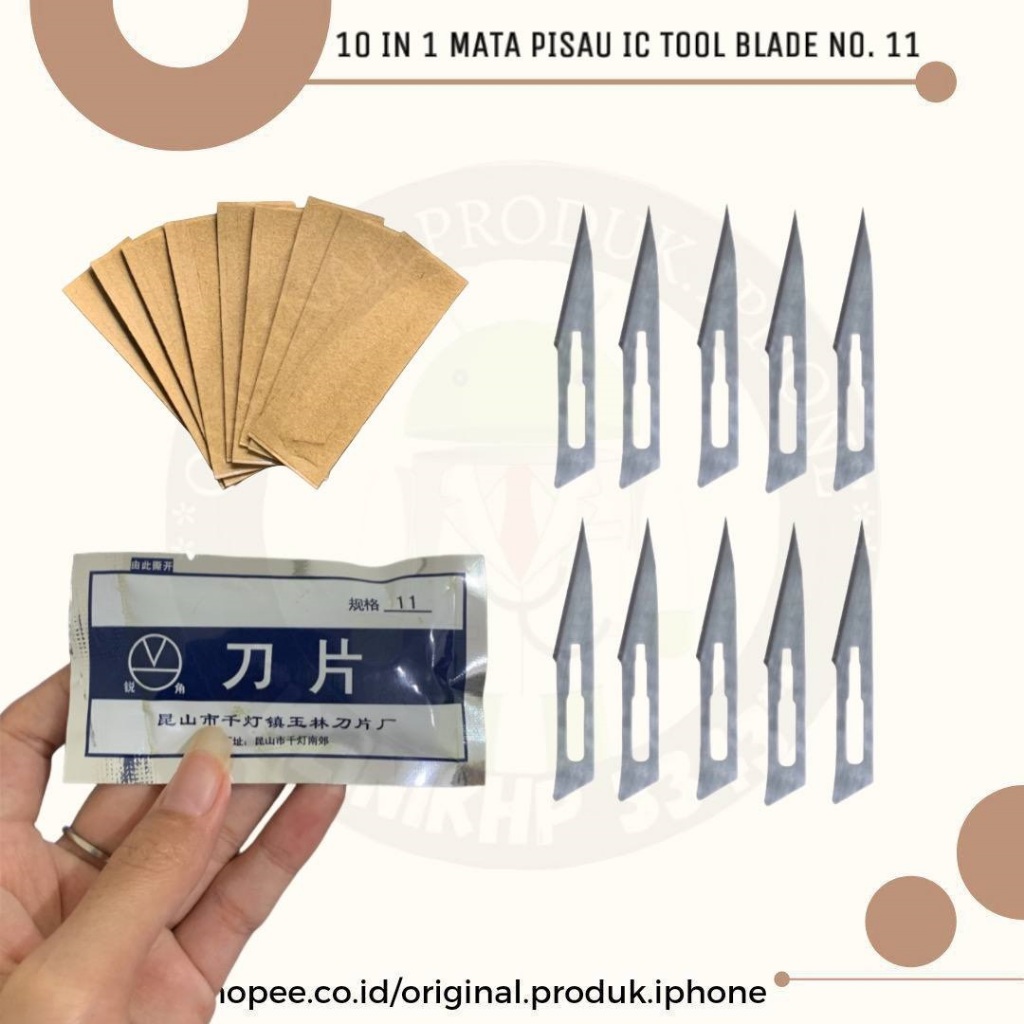 Jual TOOL BLADE NO 11 MATA PISAU IC 10 IN 1 SET ORIGINAL | Shopee Indonesia