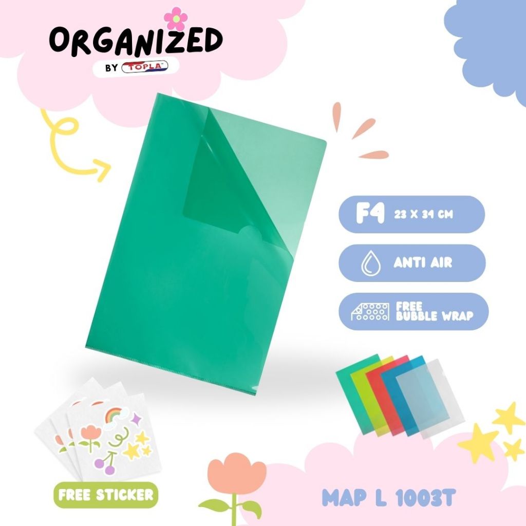 Jual Map L 1003 T map selip arsip kertas berkas kantoran ukuran folio ...