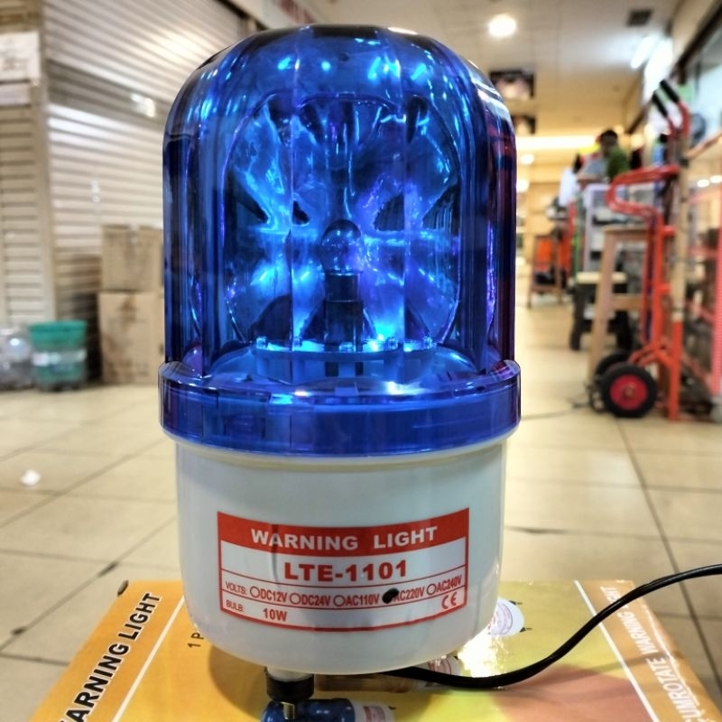 Jual Lampu Rotari Warning Light Blue LTE 1101 AC220V Termurah Berkualitas | Shopee Indonesia