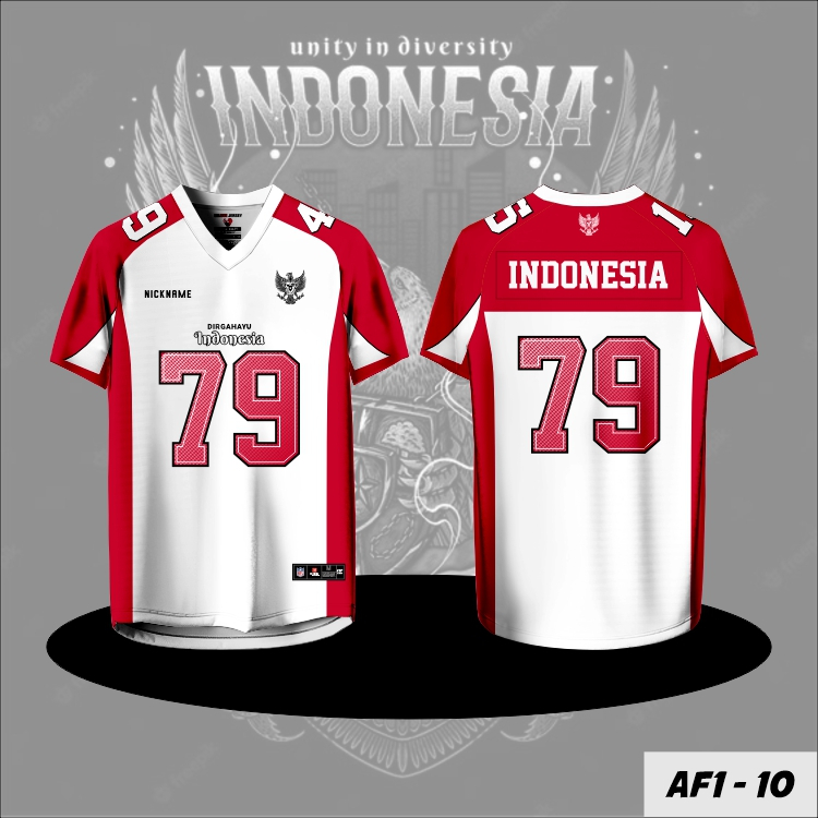 Jual Jersey Oversize TEMA INDONESIA Custom Nama Dan Nomor Full Printing ...