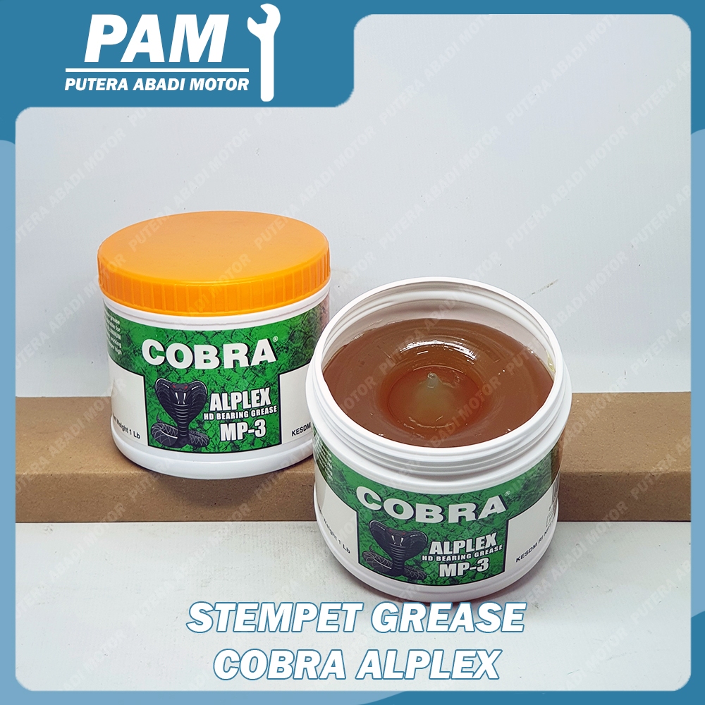 Jual Stempet Grease Cobra Alplex MP-3 1Lb Heavy Duty Bearing Grease ...