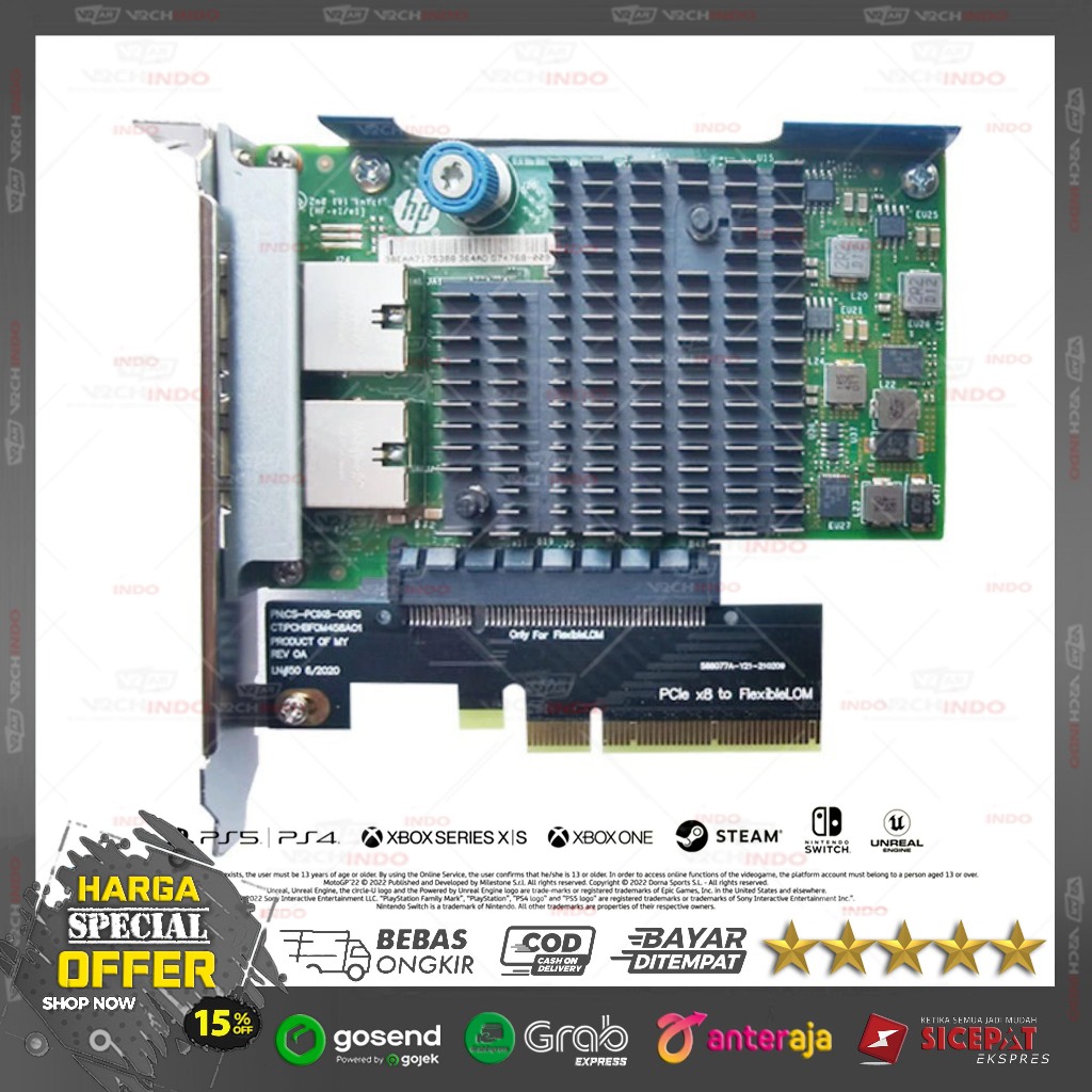Jual Ethernet LAN Card INTEL X540 Dual 2 Port PCIe x8 - 10Gbps / 10GBE / 10G / 10 Gigabit ...