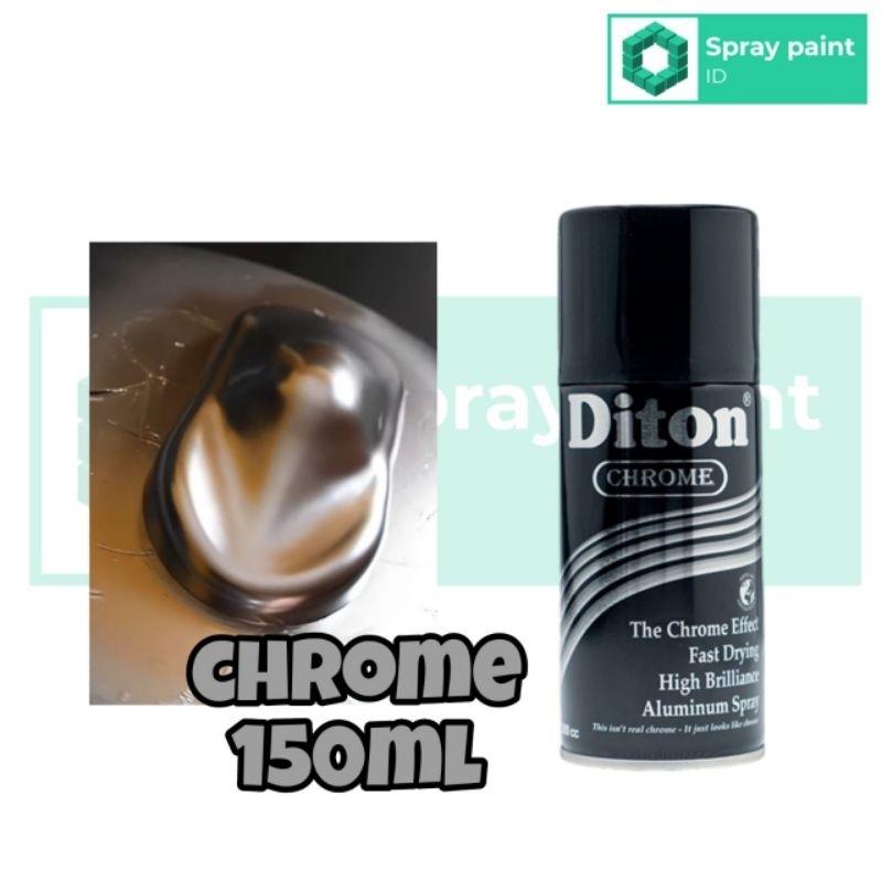 Jual DITON CHROME KROM CRUM 150ML CAT SEMPROT PILOX PILOK SPRAY PAINT ...