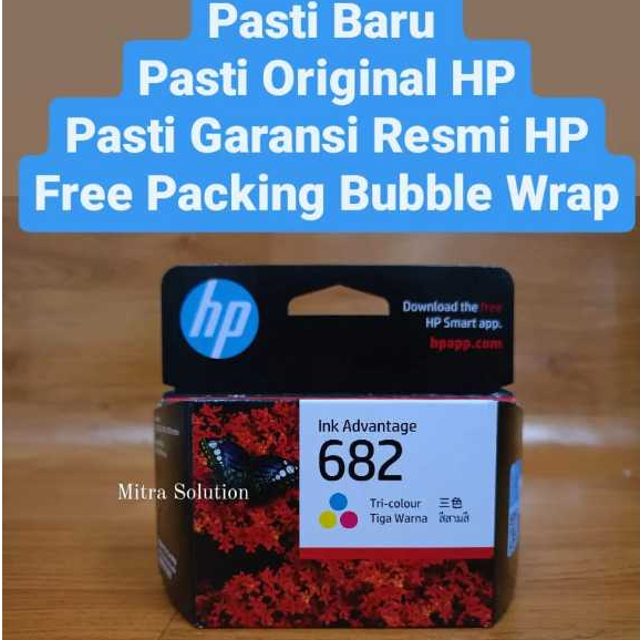 Jual CARTRIDGE HP 682 Color HP-682 tri color tinta HP682 Warna 3YM76AA ...
