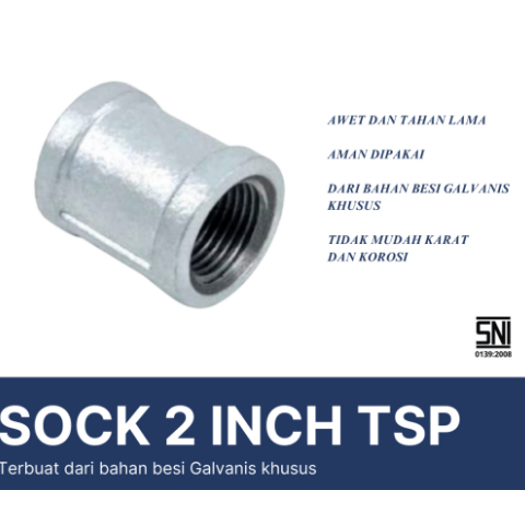Jual SOCK GALVANIS DRAT TSP 2 INCH | Shopee Indonesia