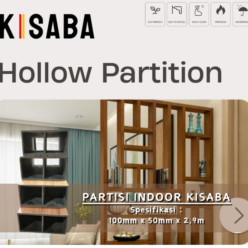 Jual Partisi Penyekat Ruangan PVC Partisi Indoor KISABA Panjang 2,9m ...