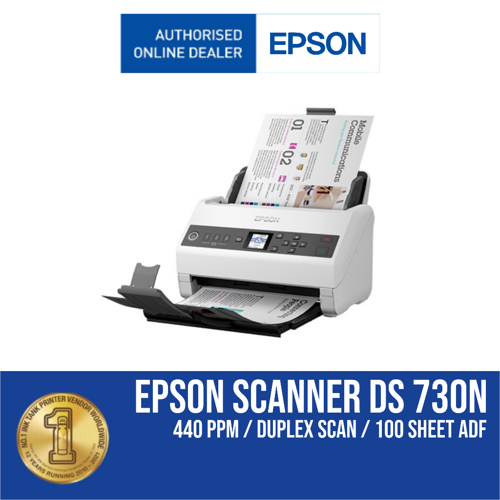 Jual EPSON Workforce Scanner DS-730N Document Scanner Duplex Sheet ...